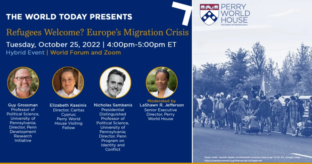 Refugees Welcome? Europe’s Migration Crisis is Topic of Event at ...