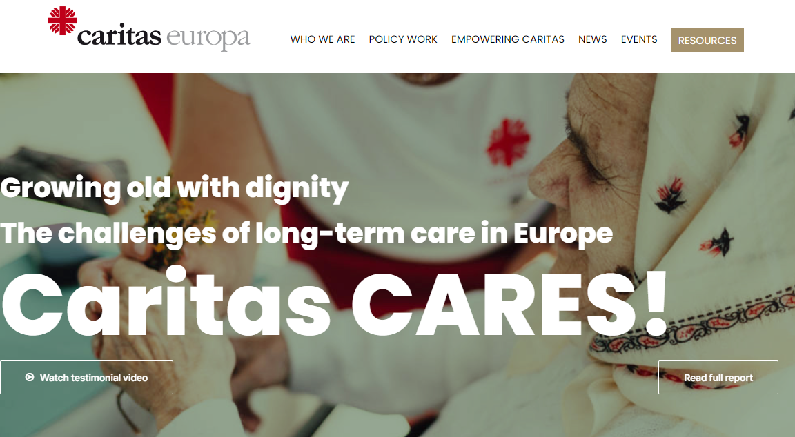 Europe’s Care Systems at Risk—Caritas Europa Launches Caritas CARES Report on the Care Sector ...